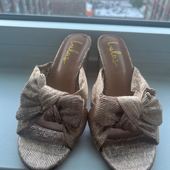 Lulus | Shoes | Rose Gold Lulus Sandals | Poshmark